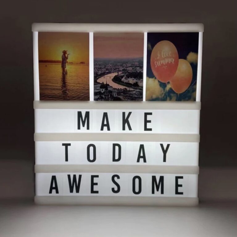 Cinematic LED Light Box With Photo Frame And Letters - CrazyinStyle